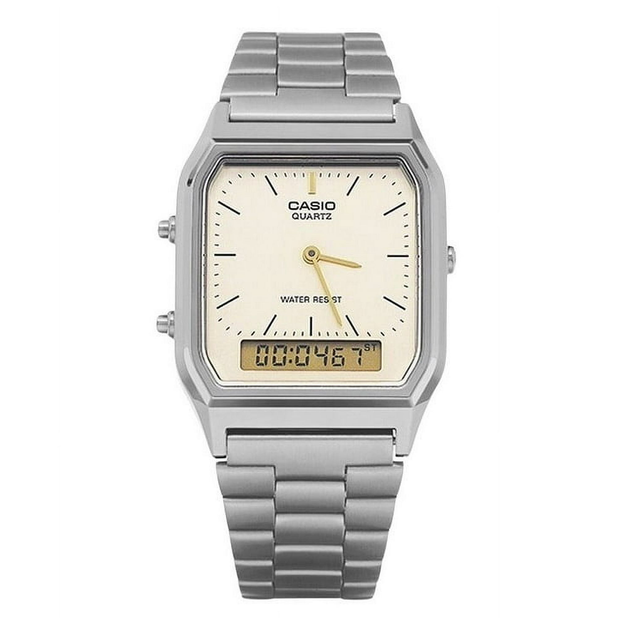 Click here for Casio Vintage Analog Digital Gray Ion Plated Quart... prices