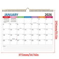 Oioii Simple Horizontal Coil Wall Calendar - 365-day Daily Countdown ...