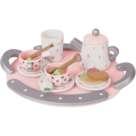 Wooden Afternoon Tea Set Toys,Pretend Play Learning Role Play for ...