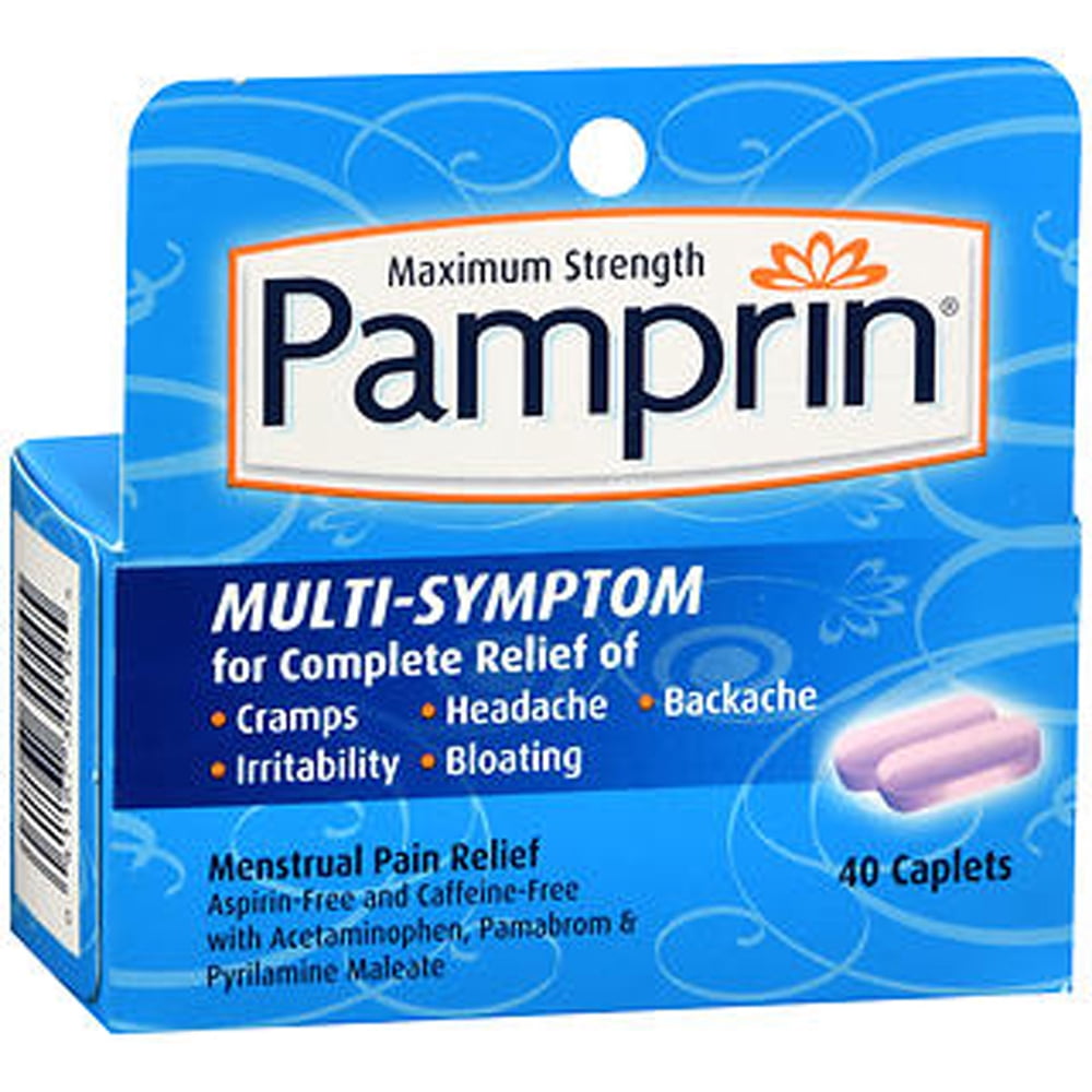 Focus Consumer Healthcare Pamprin Menstrual Pain Relief, 40 ea ...