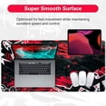 Black Red XXL Gaming Mouse Pad - Extended Large Big Computer Keyboard ...