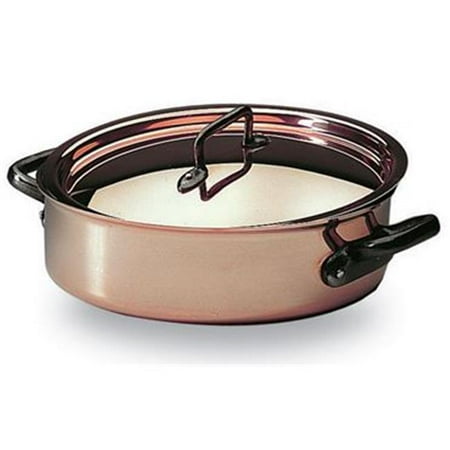 Matfer Bourgeat 374128 Copper Saute Pan Brazier With Lid 11 in ...