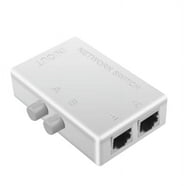 Kentek RJ45 2 Way Manual Data Switch Box Push Button Style Network I/O ...