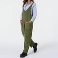 Aellinatey Women Fleece Overalls Winter Fuzzy Jumpsuits with Pocket ...