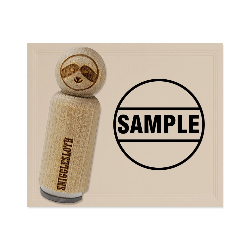 Sample Label Rubber Stamp for Scrapbooking Crafting Stamping - Mini 1/2 ...