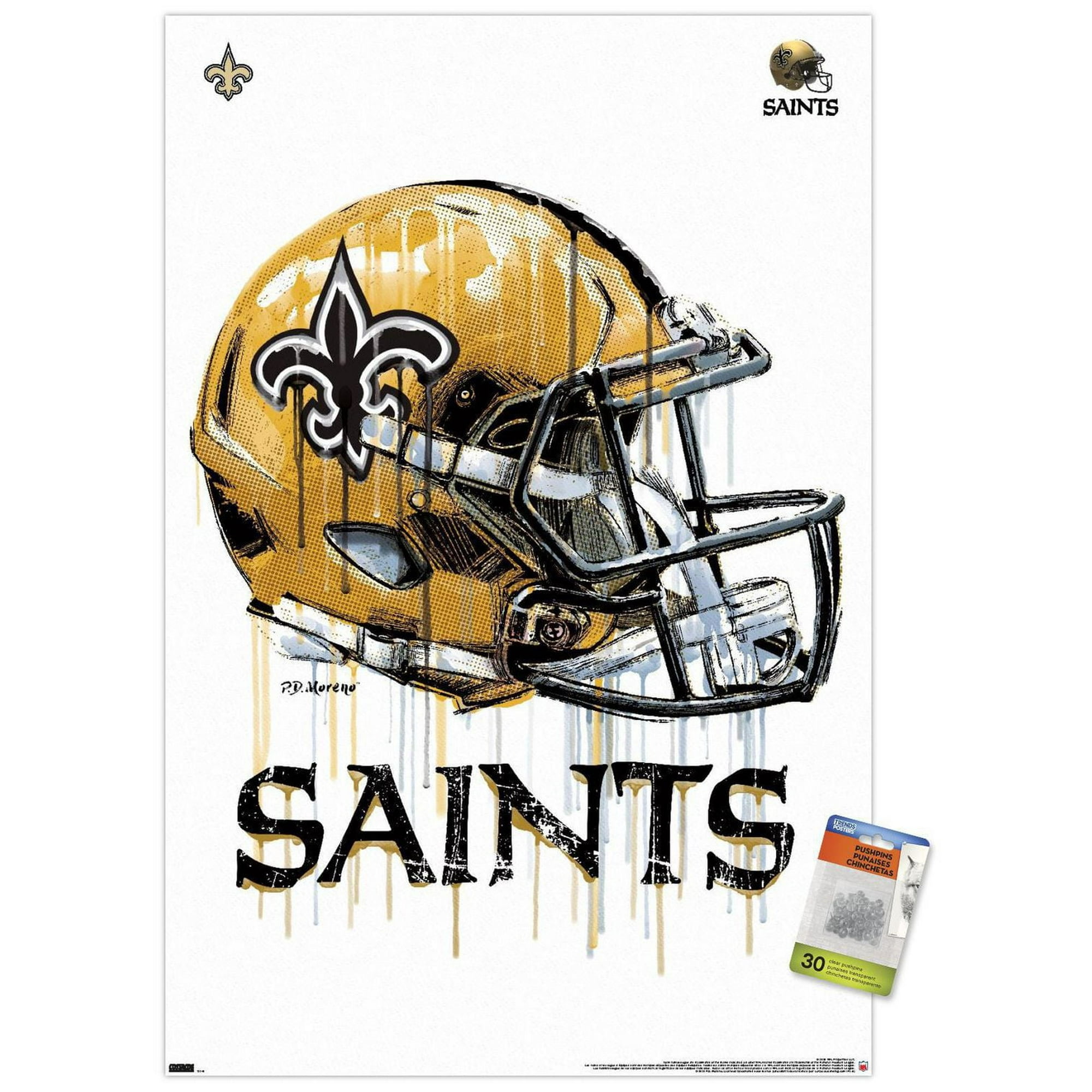 Click here for Trends International Nfl New Orleans Saints - Drip... prices