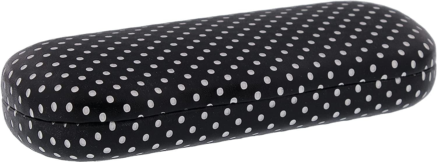 Hard Shell Eyeglass Case Clamshell Fits Small to Medium Frame Glasses ...