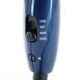 Conair 2 Speed Dual voltage 1875 Watt Compact Folding Ionic Hair Dryer in Dark Blue - Walmart.com