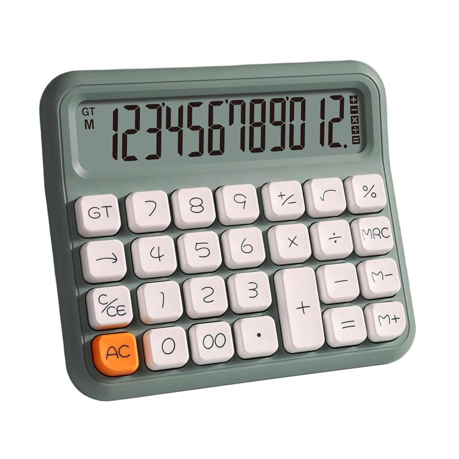 Calculadora de botones mecánicos Calculadora de escritorio Pantalla LCD ...