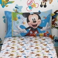 Disney Mickey Mouse Toddler Sheet Set, 2-Piece, Reversible Pillowcase ...