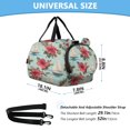 DIXRUYEE Red Hibiscus Flower Boat Pattern Scale Duffel Bag With ...