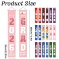 Drongq Hanging Congratulations Grad Banner for Door and Porch ...