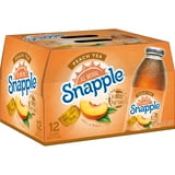 Snapple Peach Tea, 16 fl oz glass bottles, 12 pack - Walmart.com