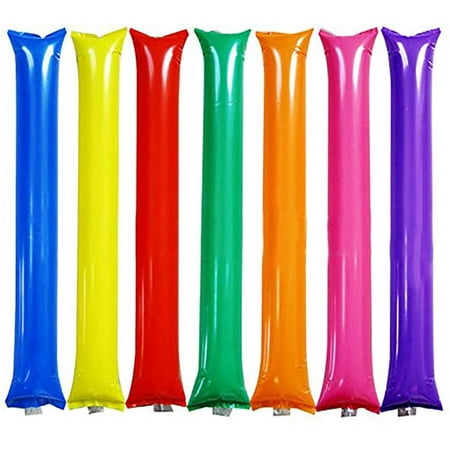 72 Pcs PE Bam Bam Thunder Sticks, Long Balloon Inflatable Cheer Sticks ...