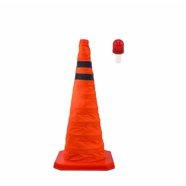 18" Orange PVC Reflective Traffic Safety Cone - Walmart.com