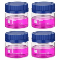 4 Pack Reagent Media Storage Bottles, 150ml Borosilicate Glass Wide ...