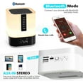 Night Light Bluetooth Speaker, 5 in 1 Touch Control Bedside Lamp ...