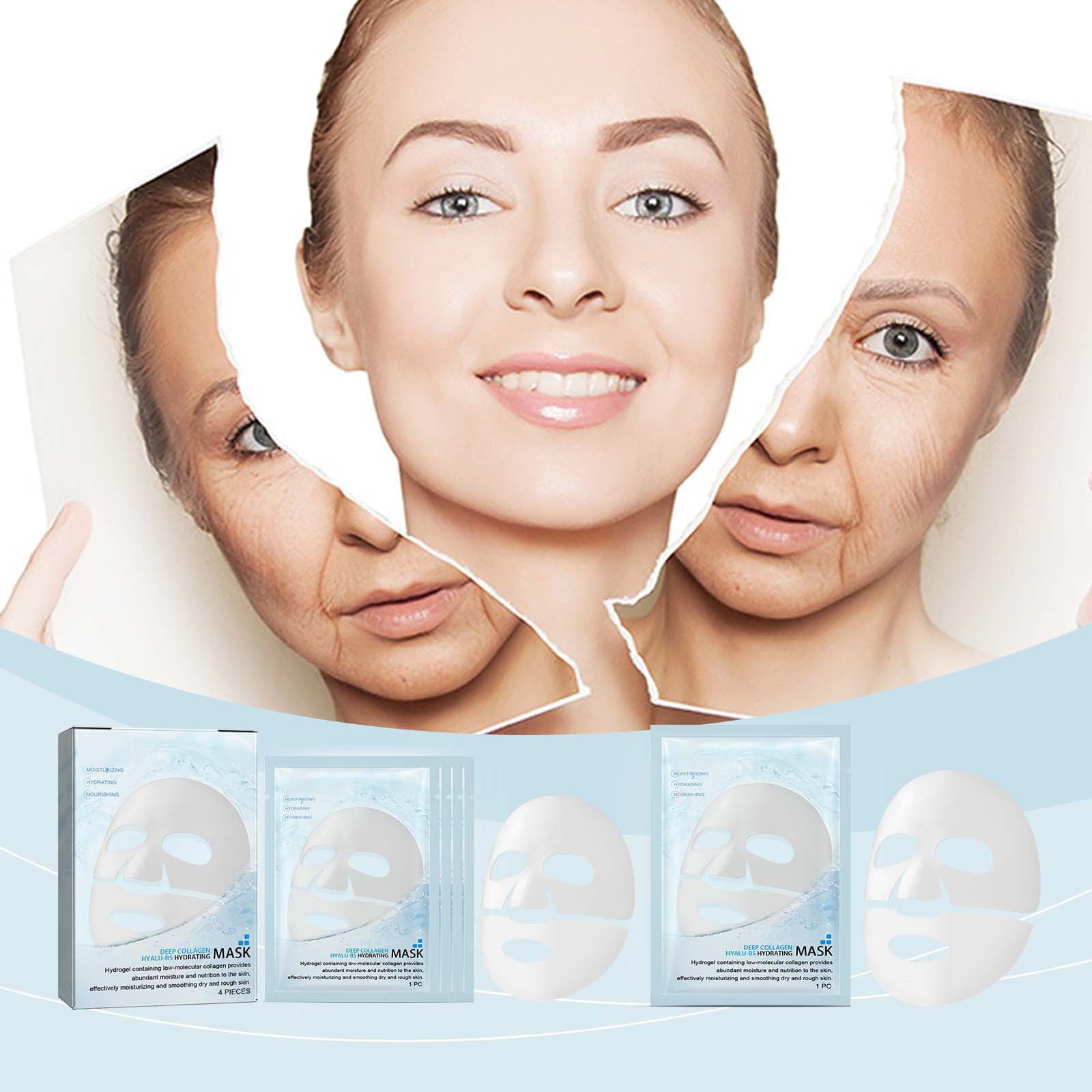 Fiudx Mascarilla Hidratante, Lámina Facial con Vitaminas, Mascarilla ...