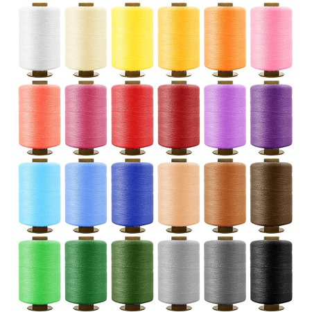 FanShow Sewing Tools, Sewing Thread For Easy Sewing, 24 ColorsSewing ...