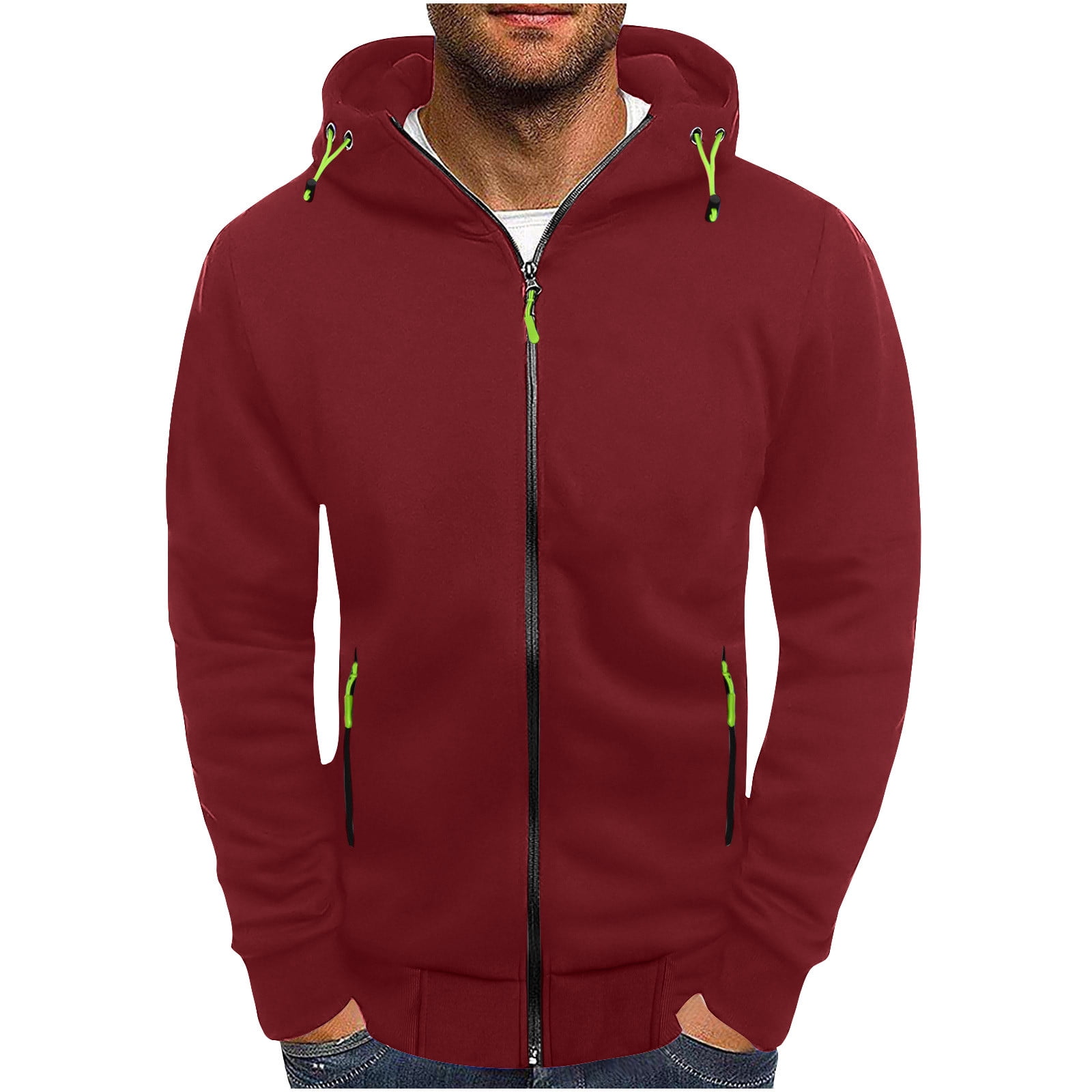 Click here for Jalioing Mens Hoodies Fall Winter Casual Full Zip... prices