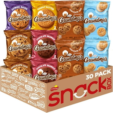 Grandmas Single Serving Bite-Sized Cookies Variety Pack of 30 - Walmart.com