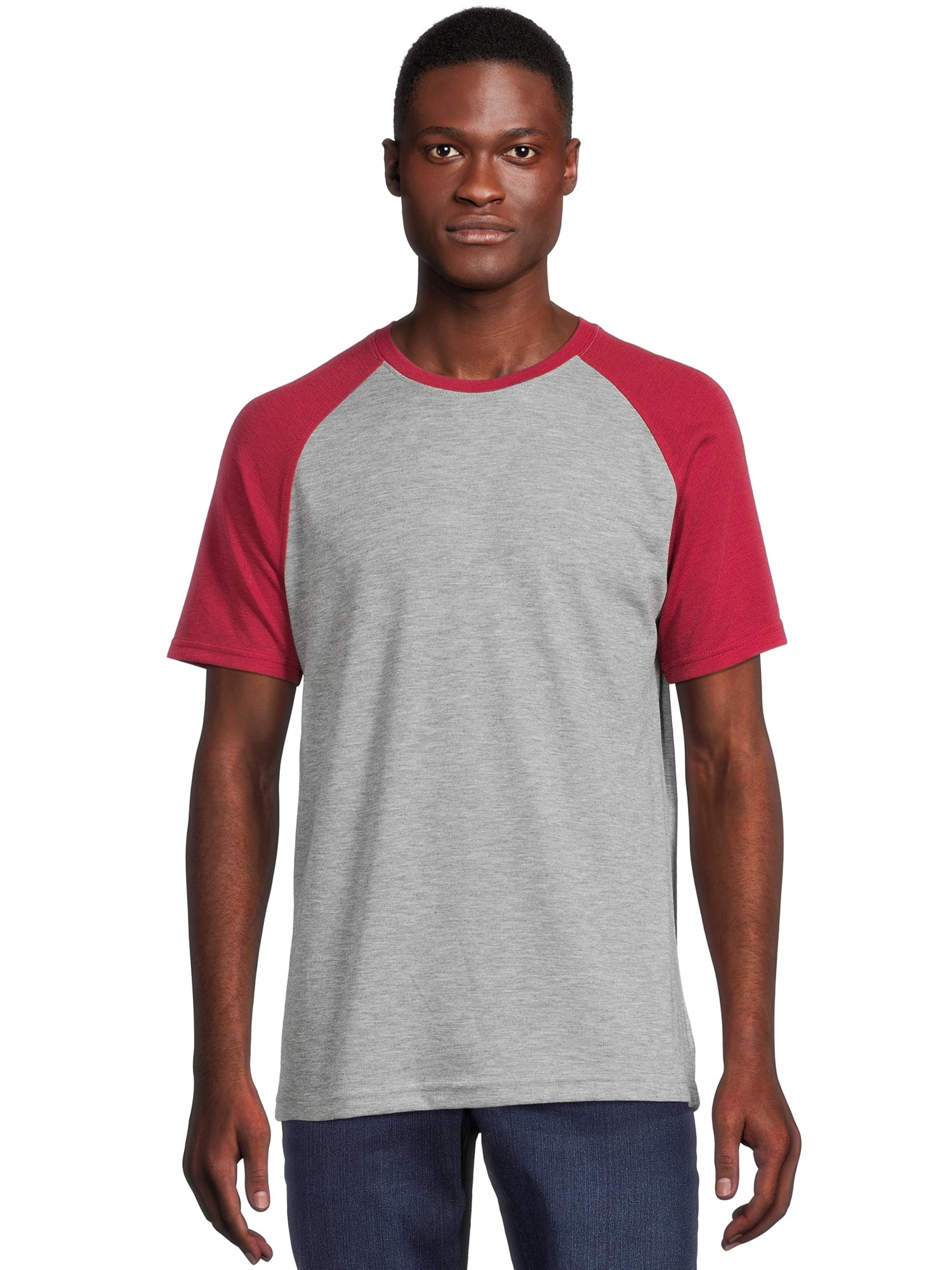 George Men's Raglan Tee with Short Sleeves - Walmart.com