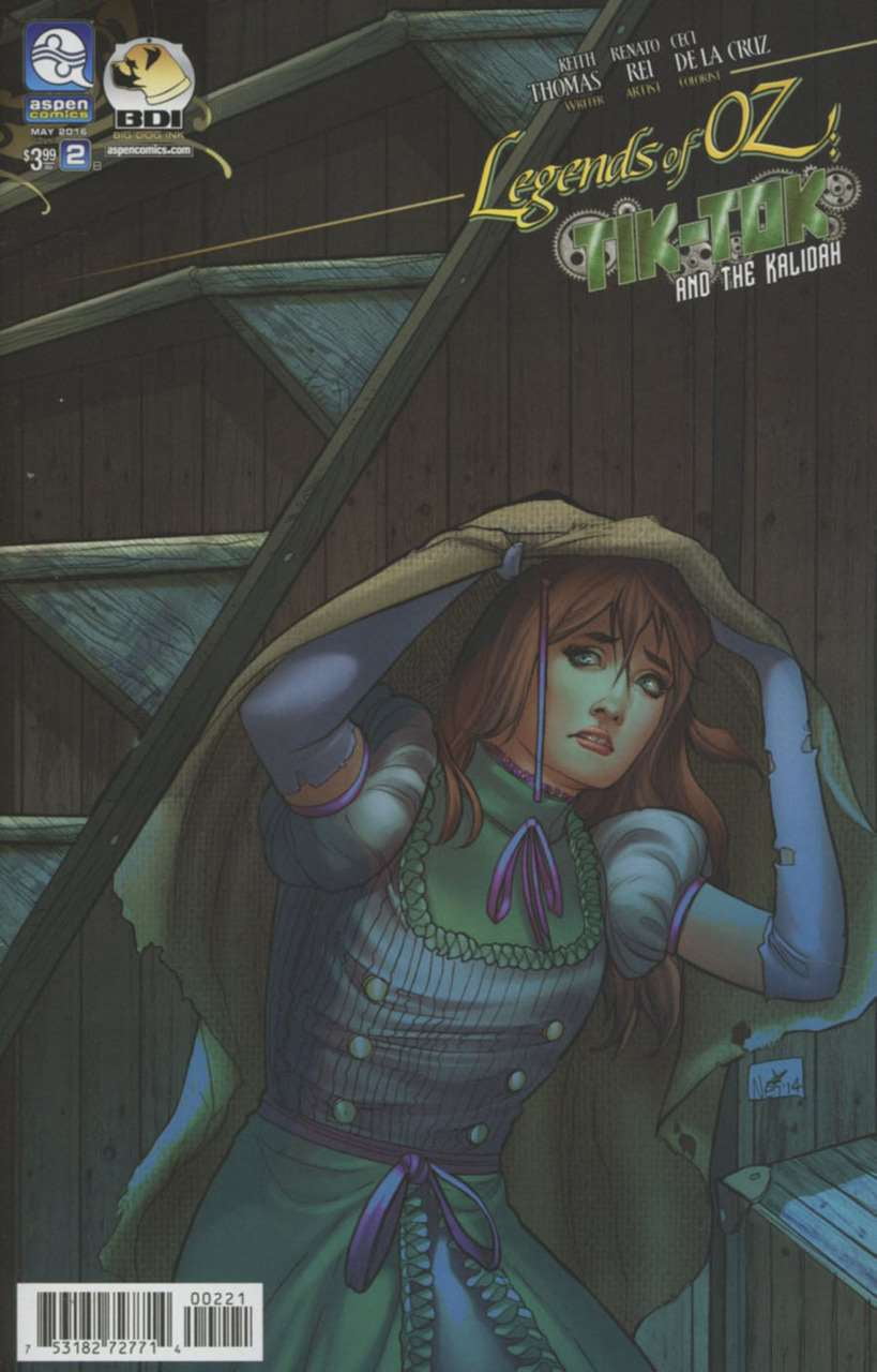 Legends Of Oz: Tik-Tok and the Kalidah #2B VF ; Aspen Comic Book ...