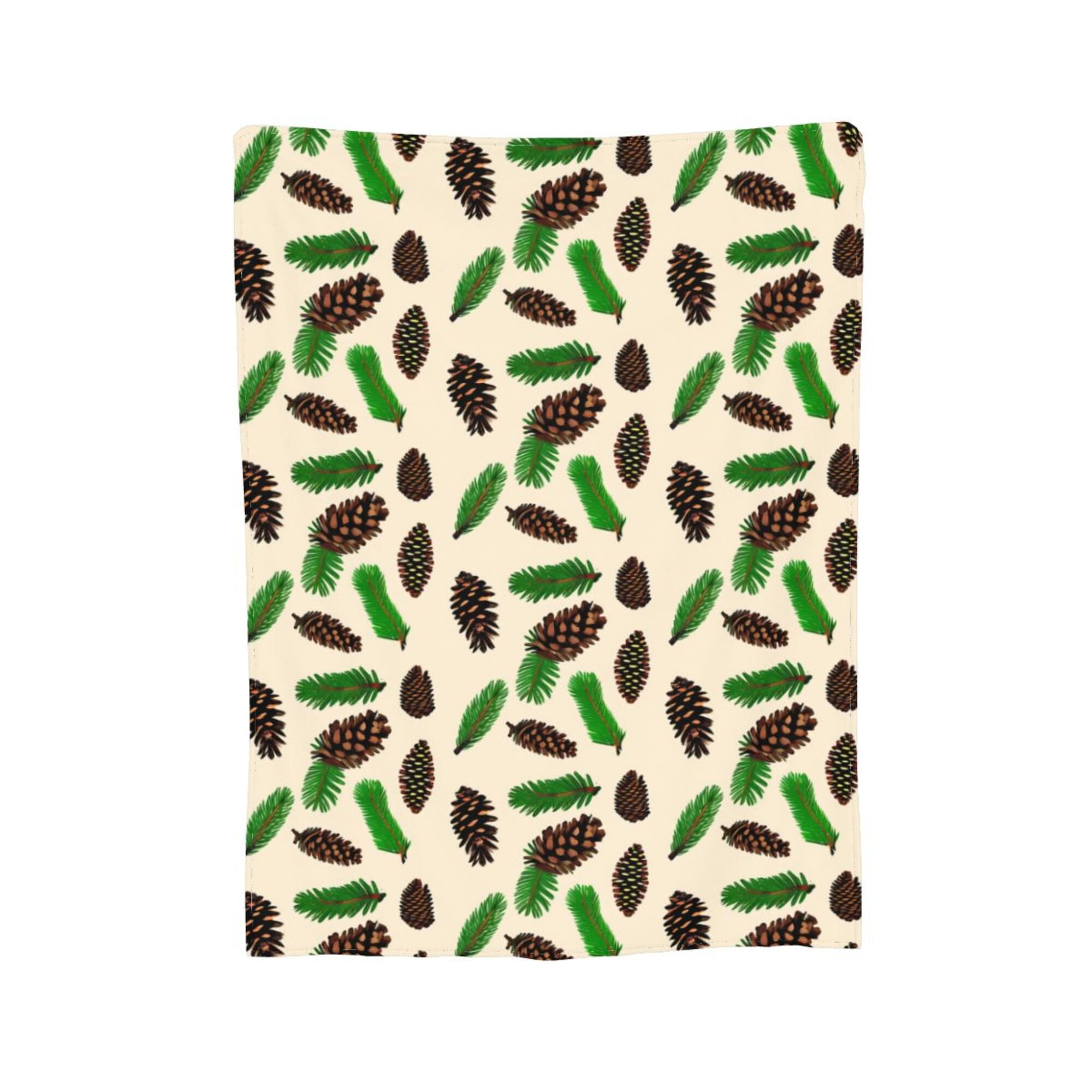 Super Soft Anti-Pilling Flannel Bed Blankets, Upside Down Pinecone Idea ...