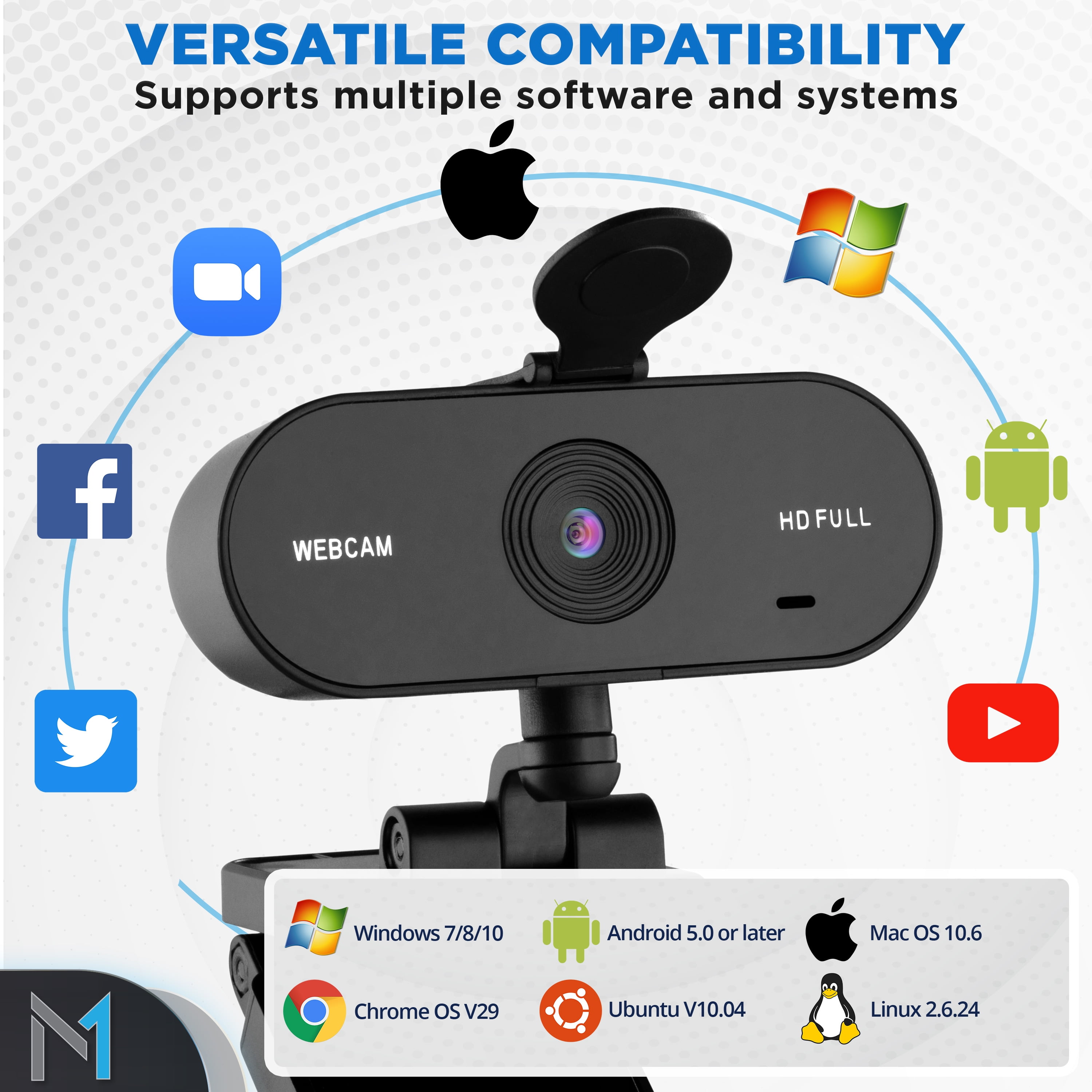 Buy 1440p Webcam Full Hd Web Camera W Privacy Cover And Built In