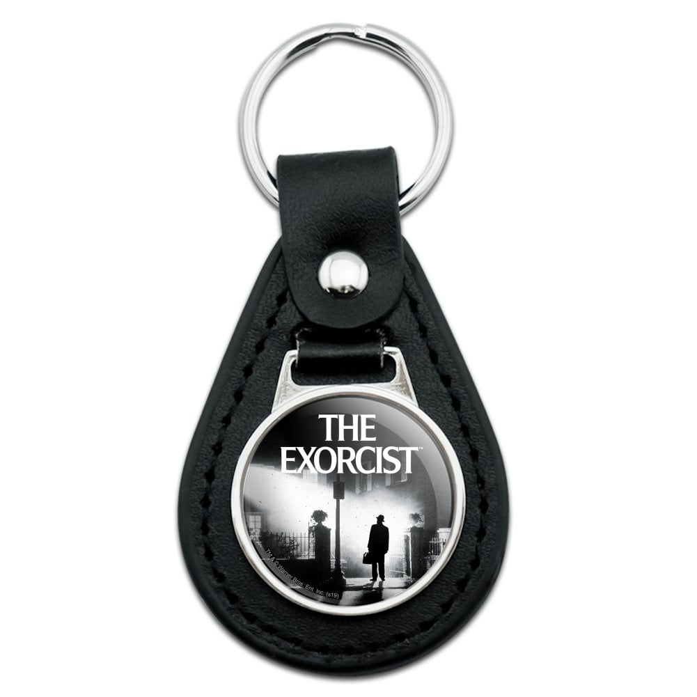 Black Leather The Exorcist Logo and Silhouette Keychain - Walmart.com