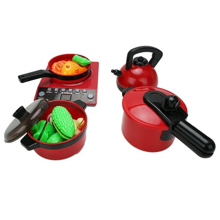 52PCS Kitchen Play Toy Kids Pretend Playset with Cookware Pots and Pans ...