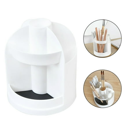 Workhe Rotating Pen Holder Organizer Multi-Purpose Desktop Plastic ...