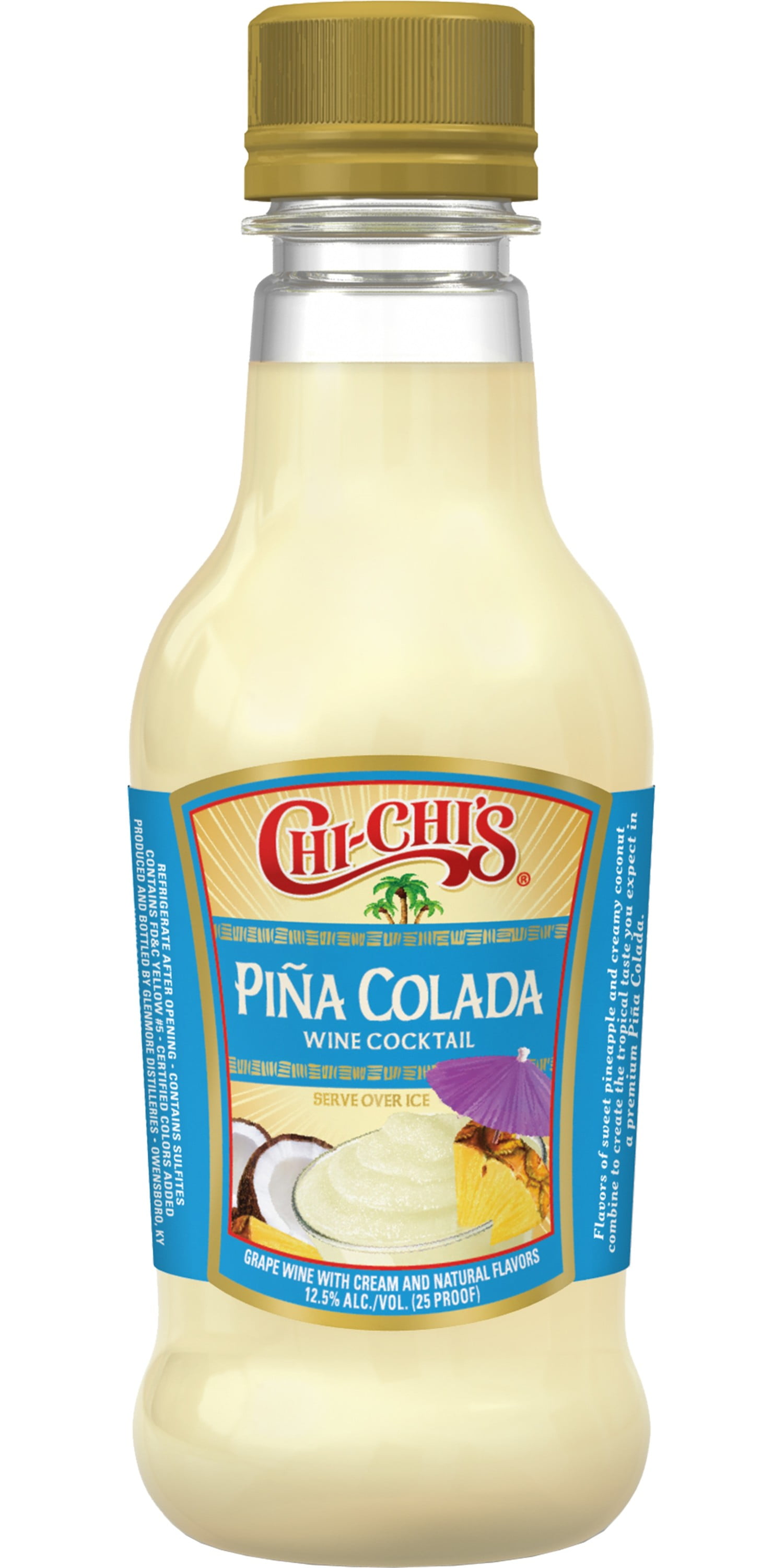 Chi-Chi's Pina Colada Wine-Based Cocktail, Ready to Drink Alcohol, 187 ...