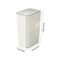 Isvgxsz Modern Waste Basket - 4 Gal/15L Square Shape Trash Bin - Open ...