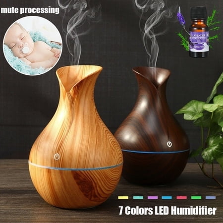 Humidifier Aromatherapy Essential Oil Diffuser Wood Grain Aroma ...