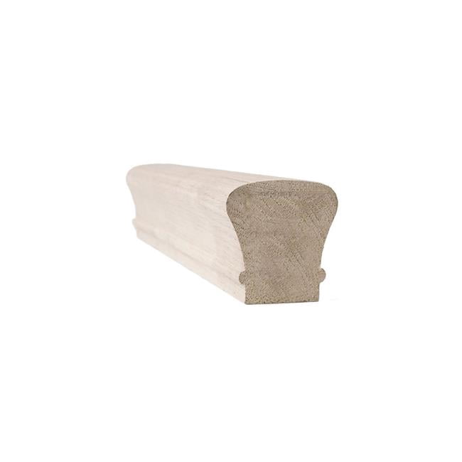 2.43 x 2.25 in. Colonial Wood Handrail, White Oak - 10 ft. - Walmart.com