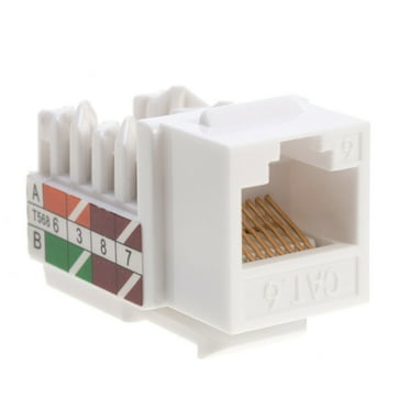 [UL Listed] Cable Matters 25-Pack Cat6 RJ45 Keystone Jack (Cat 6 / Cat6 ...