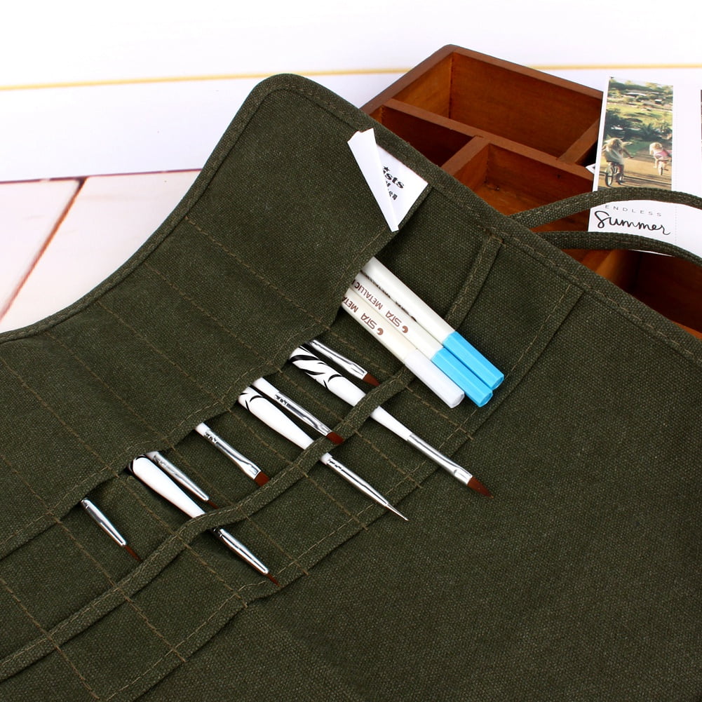 Click here for Ccdes Canvas Artist Brush Roll Up Pencil Case With... prices