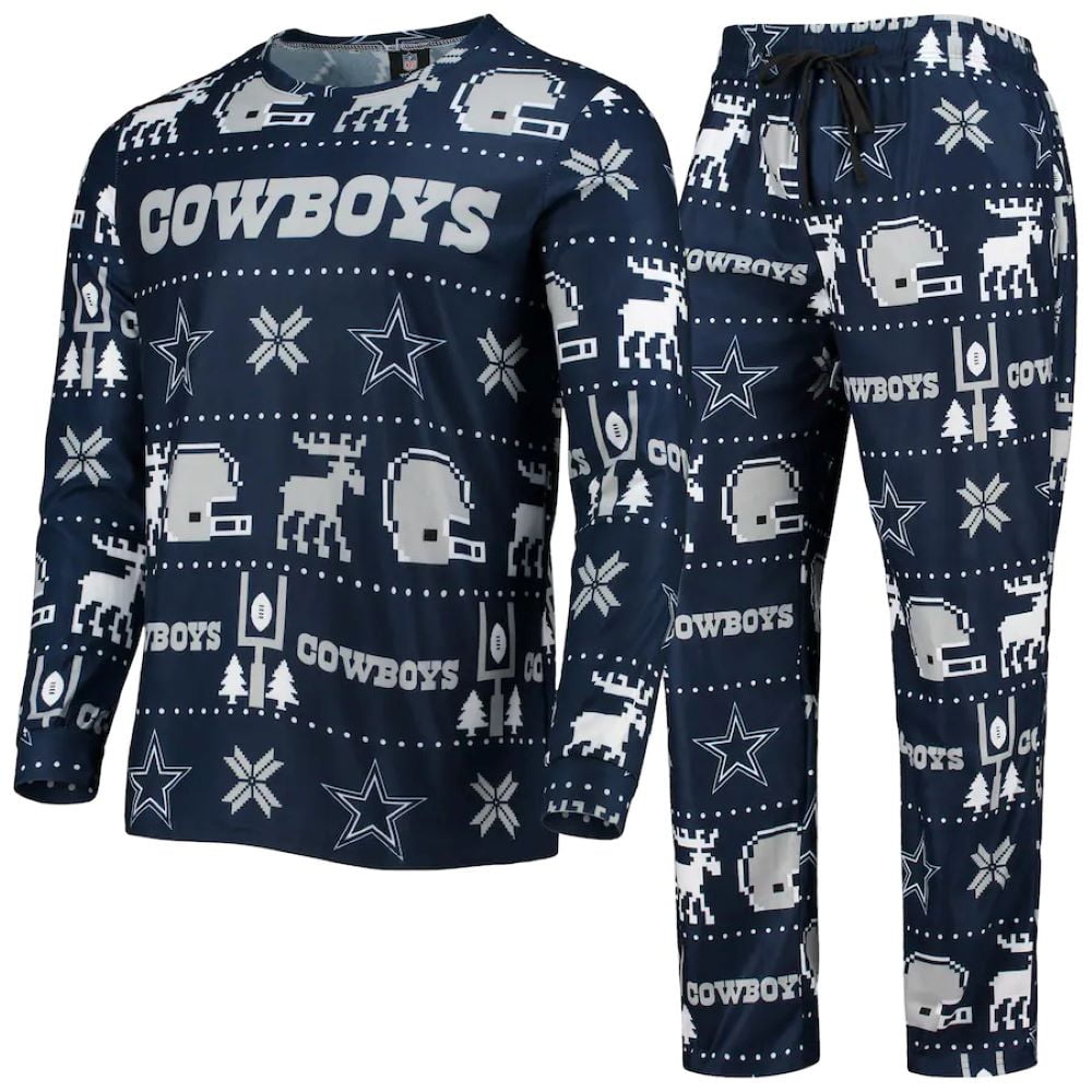 Men's Dallas Cowboys NFL Wordmark Ugly Pajama Set - Walmart.ca