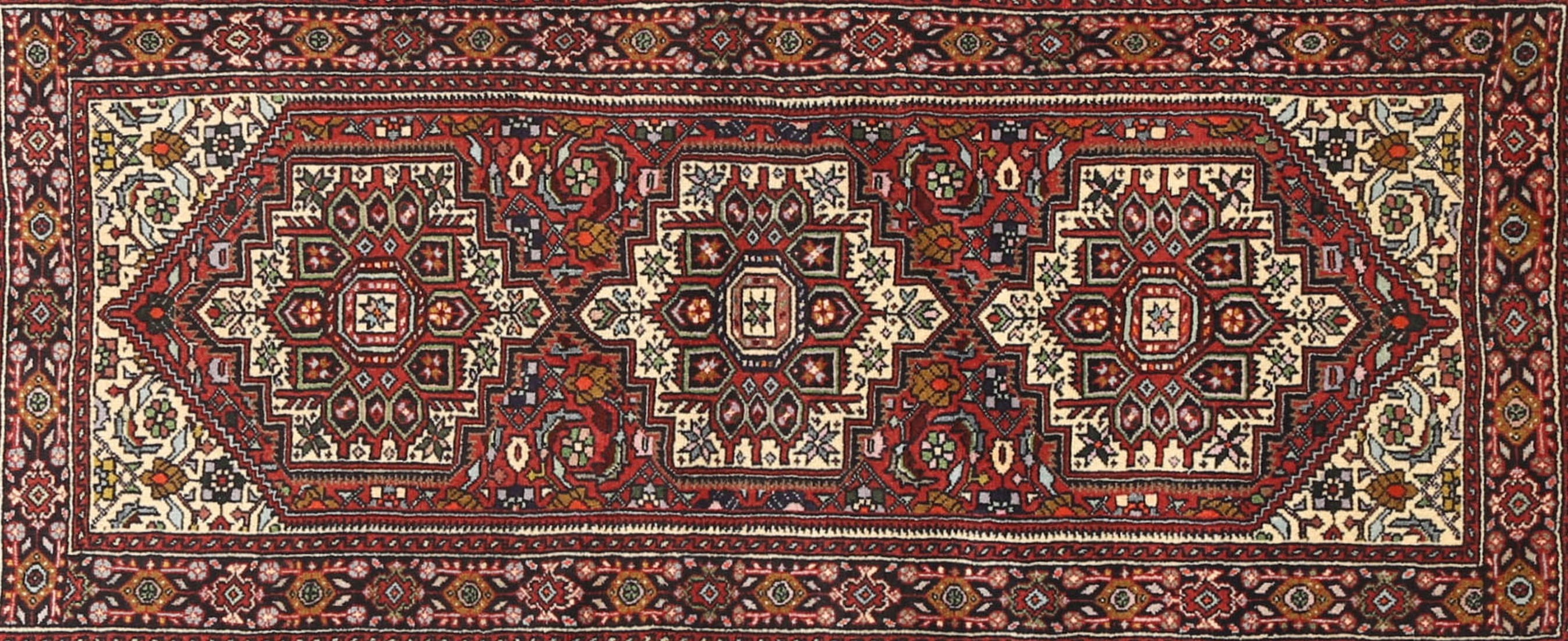 Ahgly Company Indoor Rectangle Traditional Saffron Red Persian Area ...