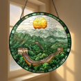 Great Wall Scenic View Stained Glass Effect Suncatcher, Meaningful ...