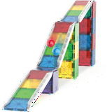 MAGNA-TILES® Rail Racers Deluxe 90-Piece Magnetic Construction Set, The ...