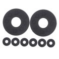 BESTYASH 8Pcs Compact Black Silicone Guitar Strap Locks Easy Use Secure ...