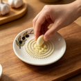 Ceramic Garlic Ginger Grater Plate Multipurpose for Fruits Vegetables ...