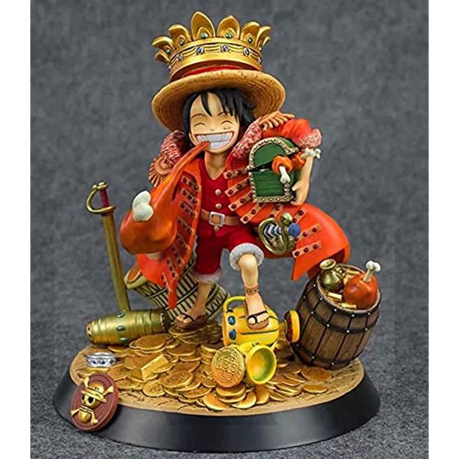 MICOKID One Piece Straw Hat Pirate Captain Treasure Luffy Eating ...