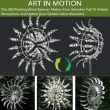 Sherem Magical Metal Windmill, Colorful 3D Wind Catcher Sculpture for ...