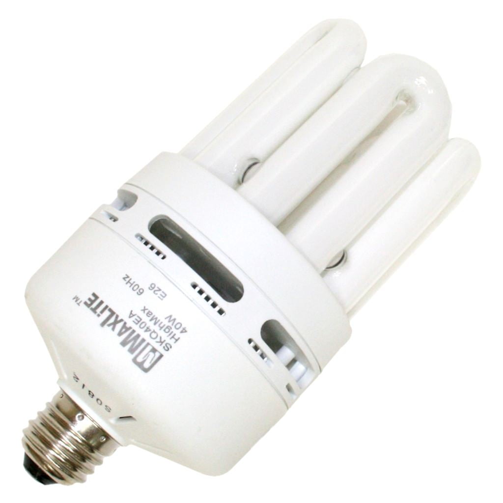 Maxlite 11183 - SKQ40EA250 Quad Tube Screw Base Compact Fluorescent ...