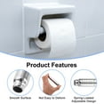 Toilet Paper Roll Holder, Stainless Steel Spring Loaded Roller Rod ...