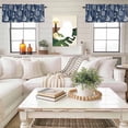 Kitchen Cafe Valance Curtain for Small Windows,Coastal Sailboat Compass ...