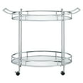 ACME Jinx Serving Cart in Clear and Chrome - Walmart.com